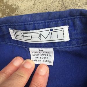 permit | Shirts | Vintage Permit Blue Shirt M | Poshmark